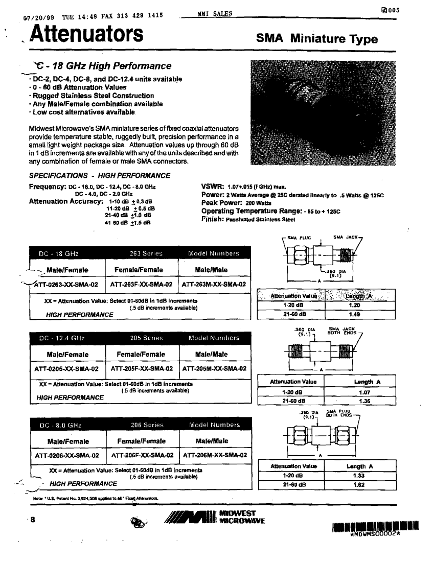 ATT-0206M-52.5-SMA-02,ATT-0206M-52.5-SMA-02 pdf中文资料,ATT-0206M-52.5-SMA-02引脚图,ATT-0206M-52.5-SMA ...