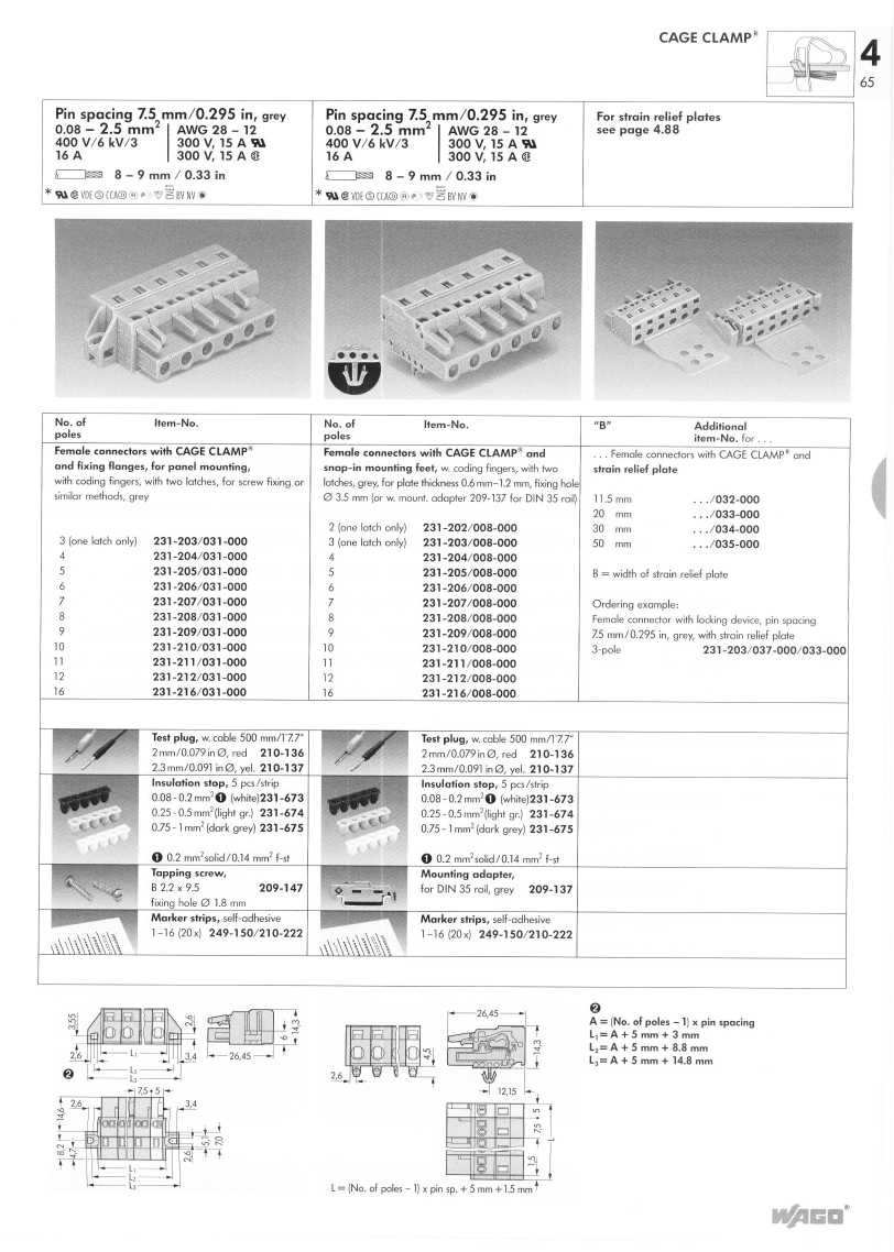 231-206/027-000 datasheet, PDF - EEWORLD Datasheet