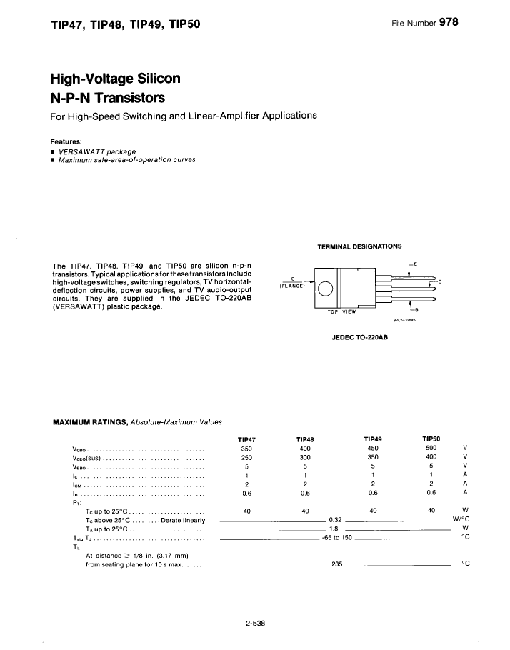 TIP50-DR6269,TIP50-DR6269 pdf中文资料,TIP50-DR6269引脚图,TIP50-DR6269电路 ...