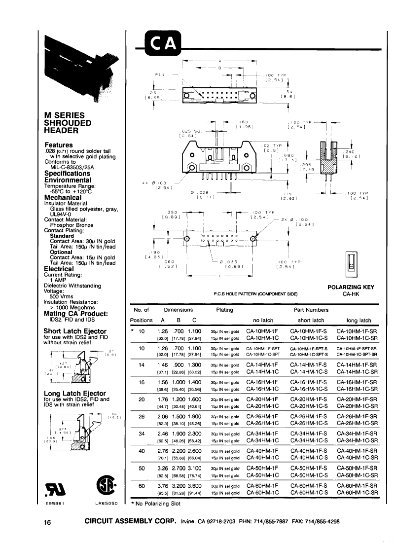 CA-50H-2B,CA-50H-2B pdf中文资料,CA-50H-2B引脚图,CA-50H-2B电路-Datasheet-电子工程世界