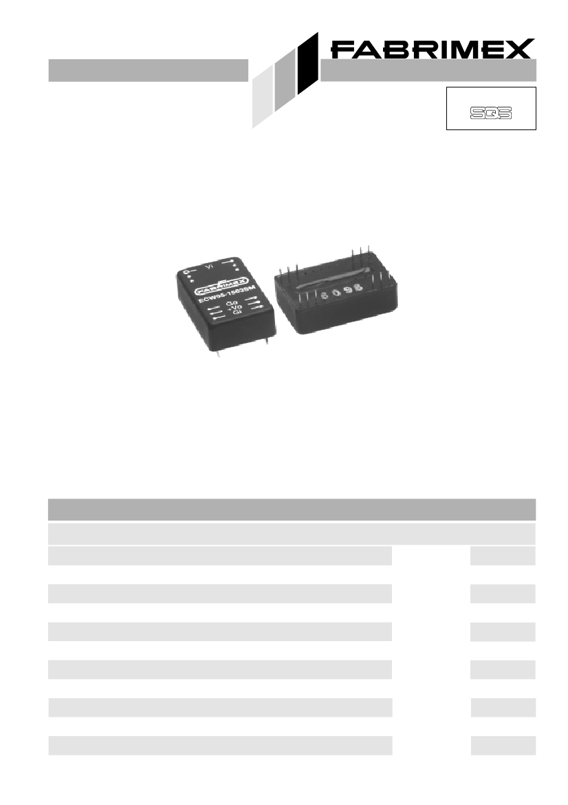 ECW24-0503SM,ECW24-0503SM pdf中文资料,ECW24-0503SM引脚图,ECW24-0503SM电路-Datasheet-电子工程世界