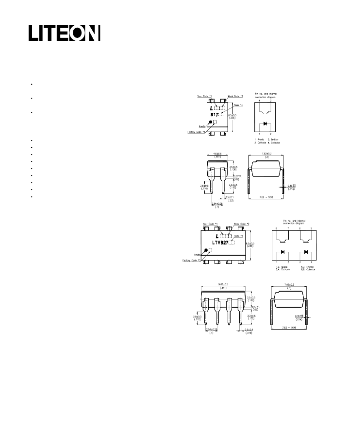 LTV847,LTV847 pdf中文资料,LTV847引脚图,LTV847电路-Datasheet-电子工程世界
