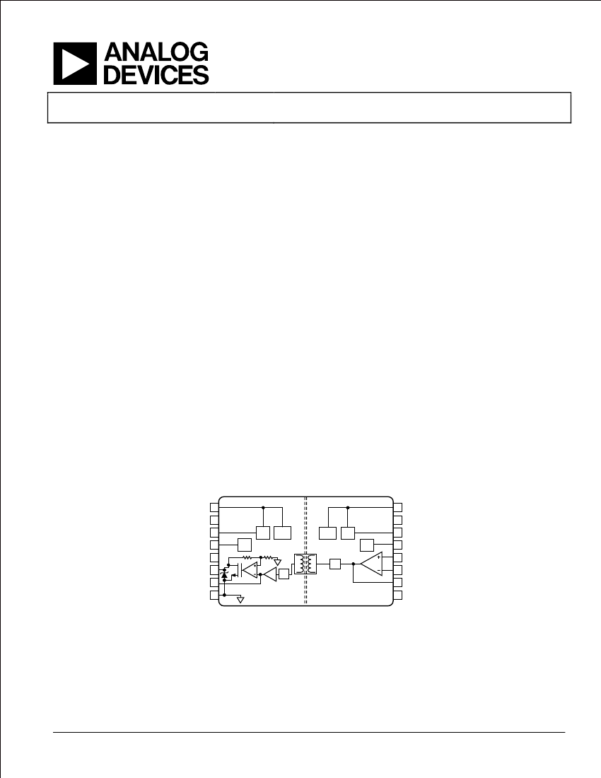 ADUM3190,ADUM3190 pdf中文资料,ADUM3190引脚图,ADUM3190电路-Datasheet-电子工程世界