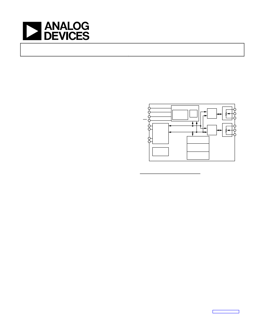 AD5252,AD5252 pdf中文资料,AD5252引脚图,AD5252电路-Datasheet-电子工程世界