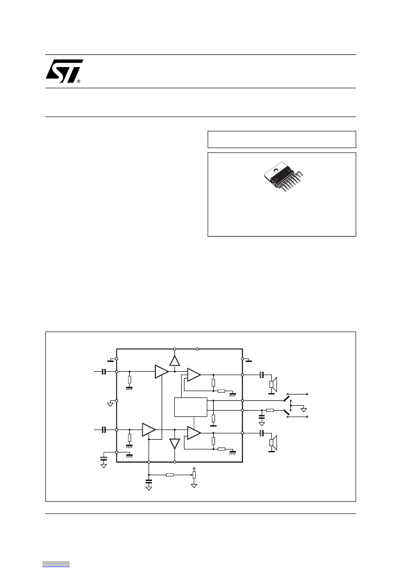 TDA7496,TDA7496 pdf中文资料,TDA7496引脚图,TDA7496电路-Datasheet-电子工程世界
