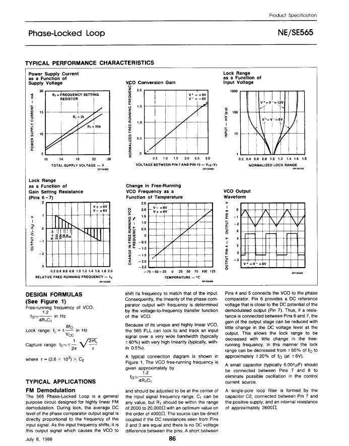 NE565,NE565 pdf中文资料,NE565引脚图,NE565电路-Datasheet-电子工程世界
