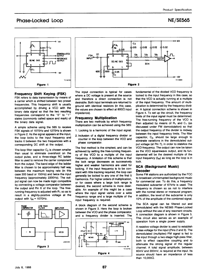 NE565,NE565 pdf中文资料,NE565引脚图,NE565电路-Datasheet-电子工程世界