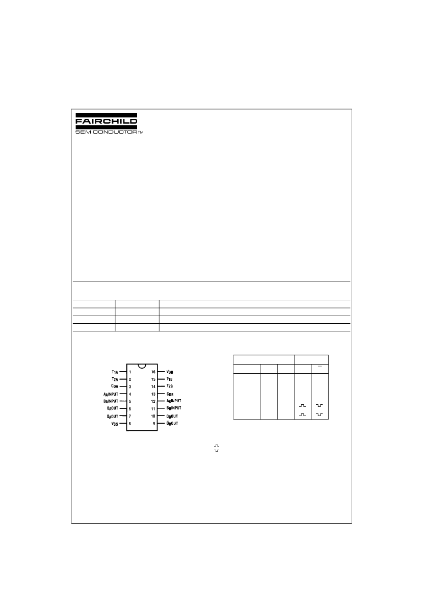 CD4538,CD4538 pdf中文资料,CD4538引脚图,CD4538电路-Datasheet-电子工程世界