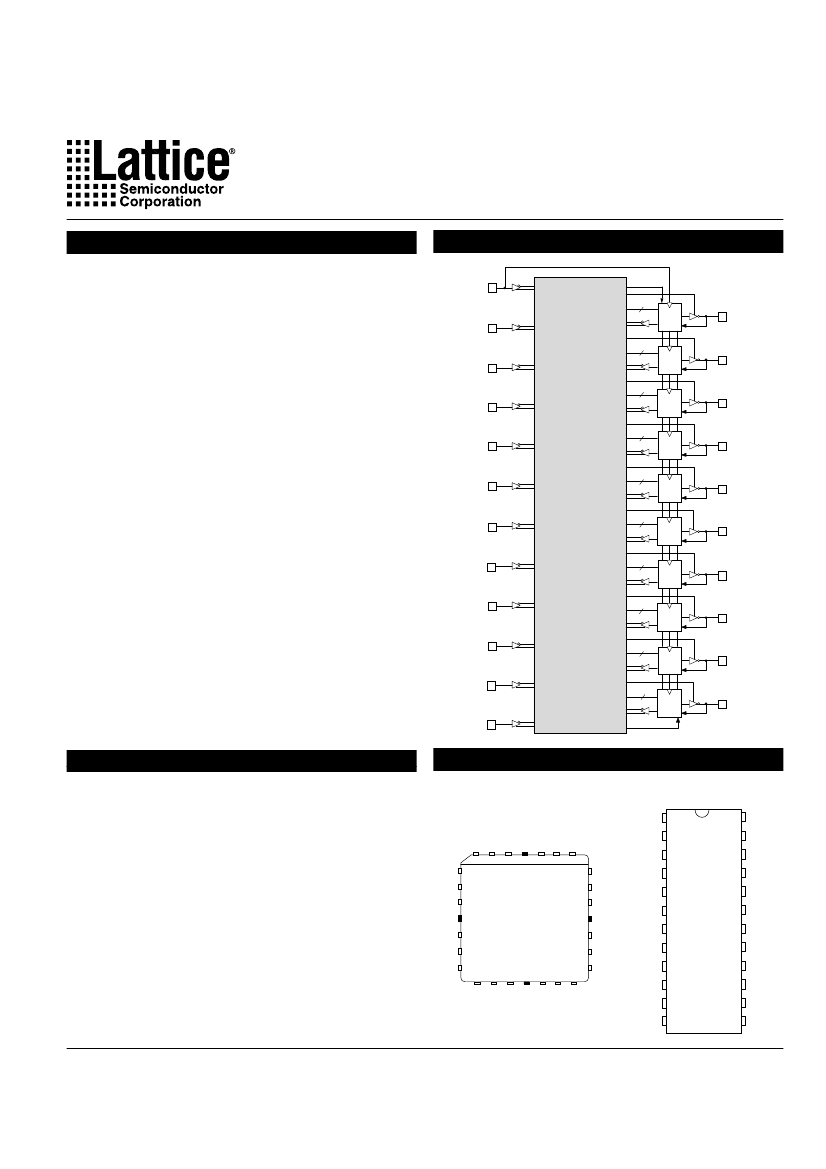 GAL22V10,GAL22V10 pdf中文资料,GAL22V10引脚图,GAL22V10电路-Datasheet-电子工程世界