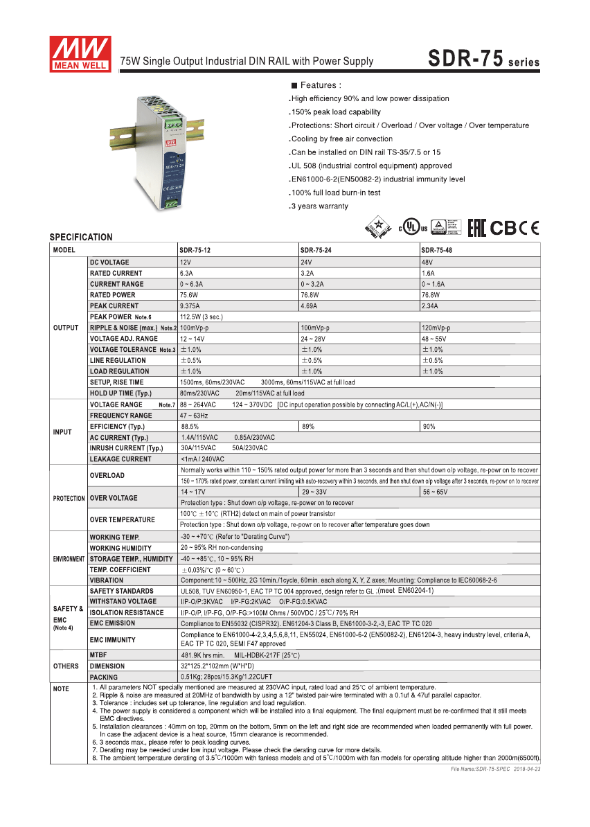 SDR-75-24,SDR-75-24 pdf中文资料,SDR-75-24引脚图,SDR-75-24电路-Datasheet-电子工程世界