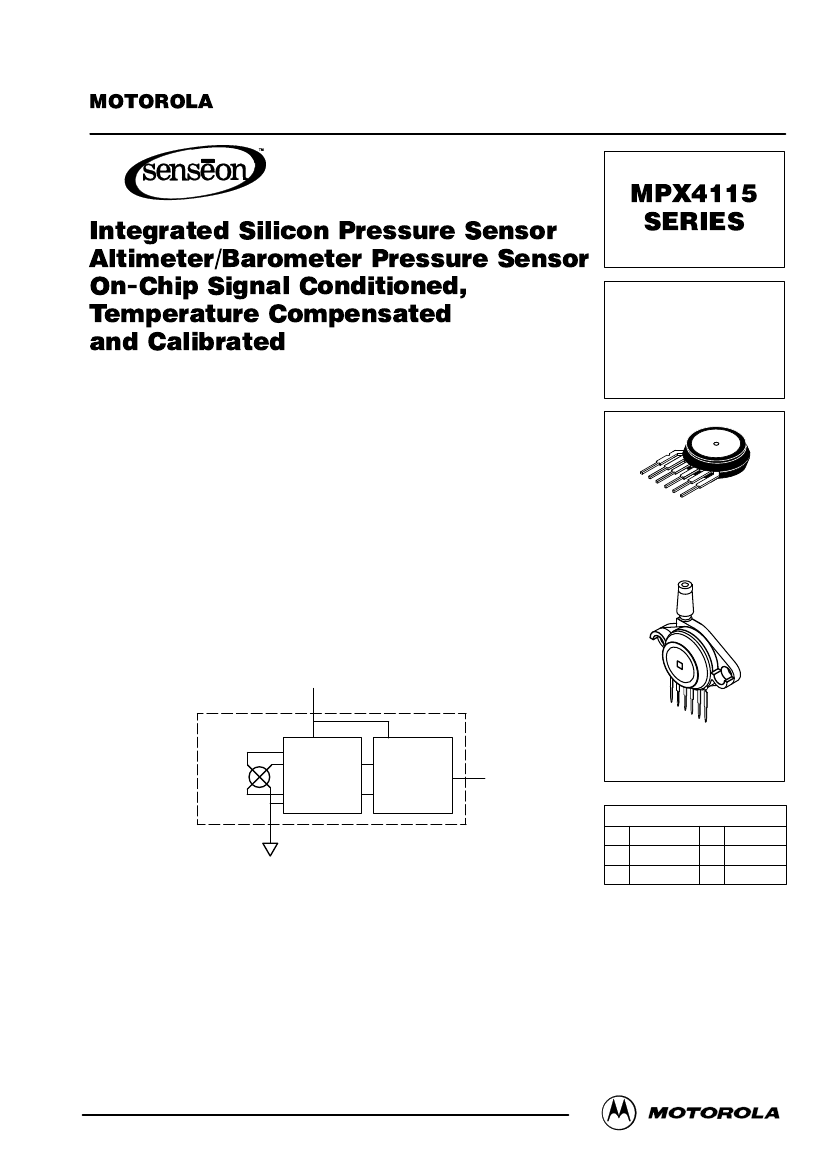 MPX4115,MPX4115 pdf中文资料,MPX4115引脚图,MPX4115电路-Datasheet-电子工程世界