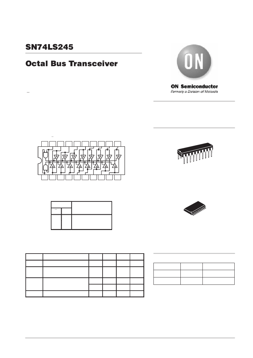74LS245,74LS245 pdf中文资料,74LS245引脚图,74LS245电路-Datasheet-电子工程世界