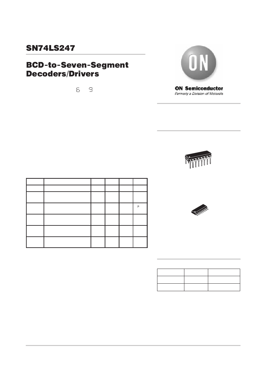 74LS247,74LS247 pdf中文资料,74LS247引脚图,74LS247电路-Datasheet-电子工程世界
