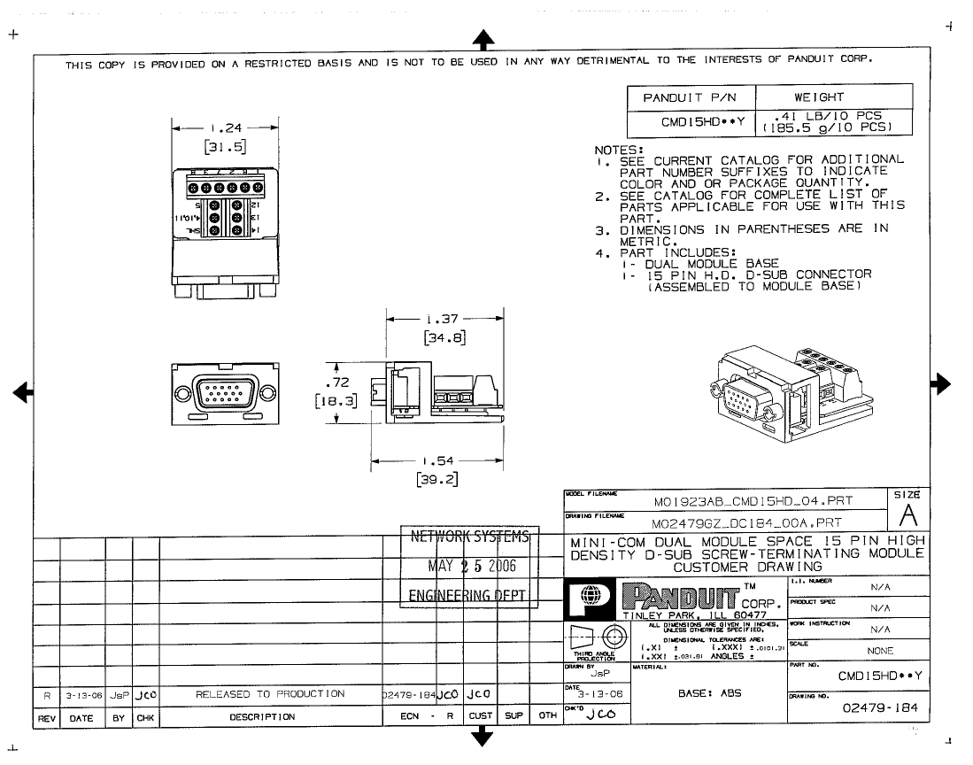 CMD15HDWHY datasheet, PDF - EEWORLD Datasheet