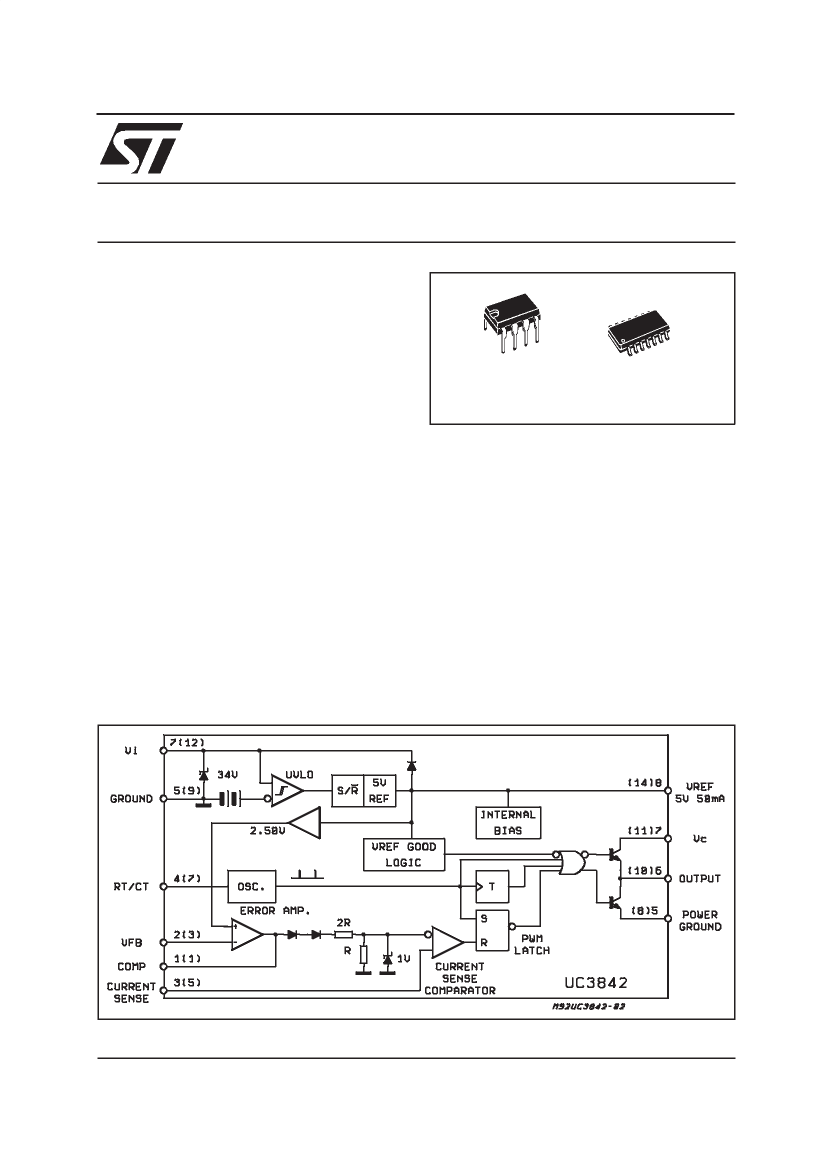 UC2842,UC2842 pdf中文资料,UC2842引脚图,UC2842电路-Datasheet-电子工程世界