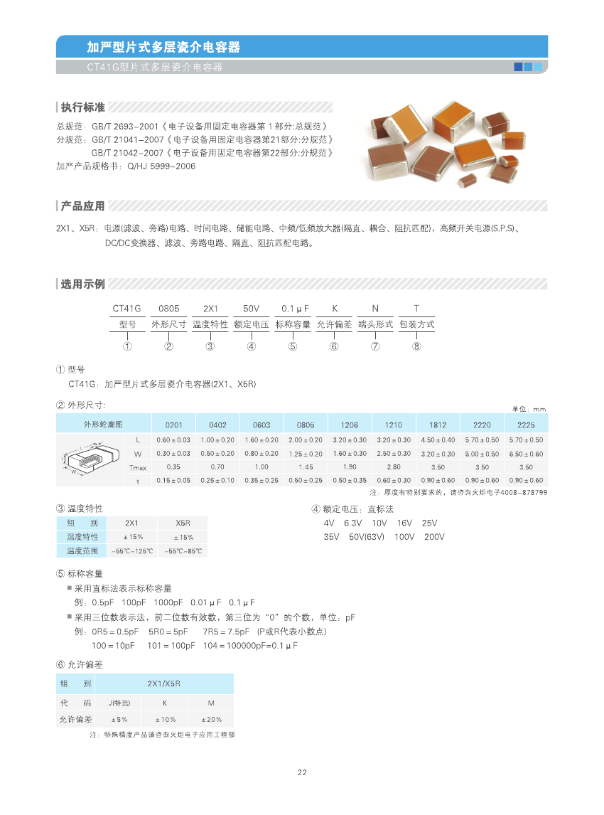 CT41G-0603-2X1-50V-0.1μF-K(N),CT41G-0603-2X1-50V-0.1μF-K(N) pdf中文资料 ...