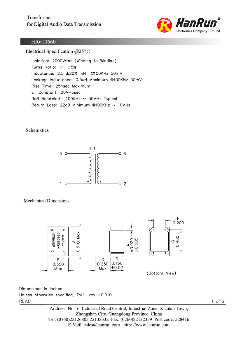 HR610660,HR610660 pdf中文资料,HR610660引脚图,HR610660电路-Datasheet-电子工程世界