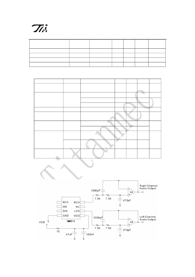 TM8211,TM8211 pdf中文资料,TM8211引脚图,TM8211电路-Datasheet-电子工程世界
