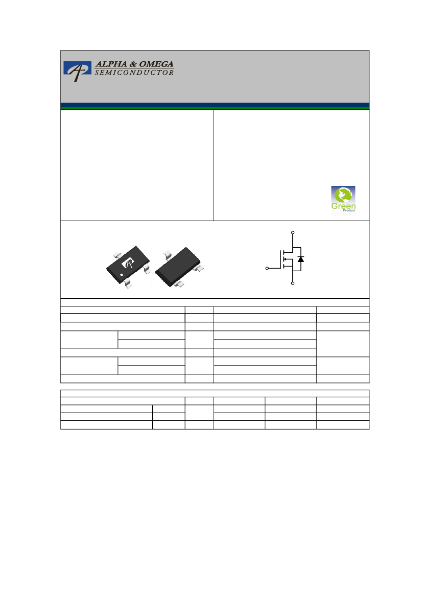 AO3402,AO3402 pdf中文资料,AO3402引脚图,AO3402电路-Datasheet-电子工程世界